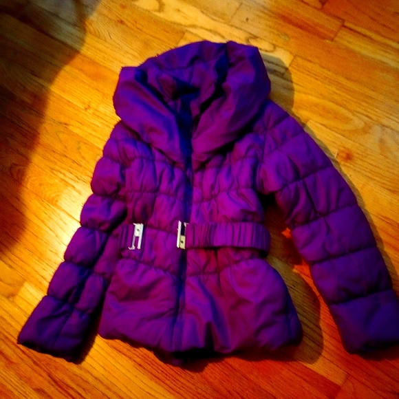 shampoo | Jackets & Coats | New Purple Puffer Coat Girls 416 Double ...